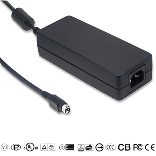 Mean Well GST120A20-P1M, Desktop AC Adapters 120W 20V 6A Level VI 2.5x5 ...