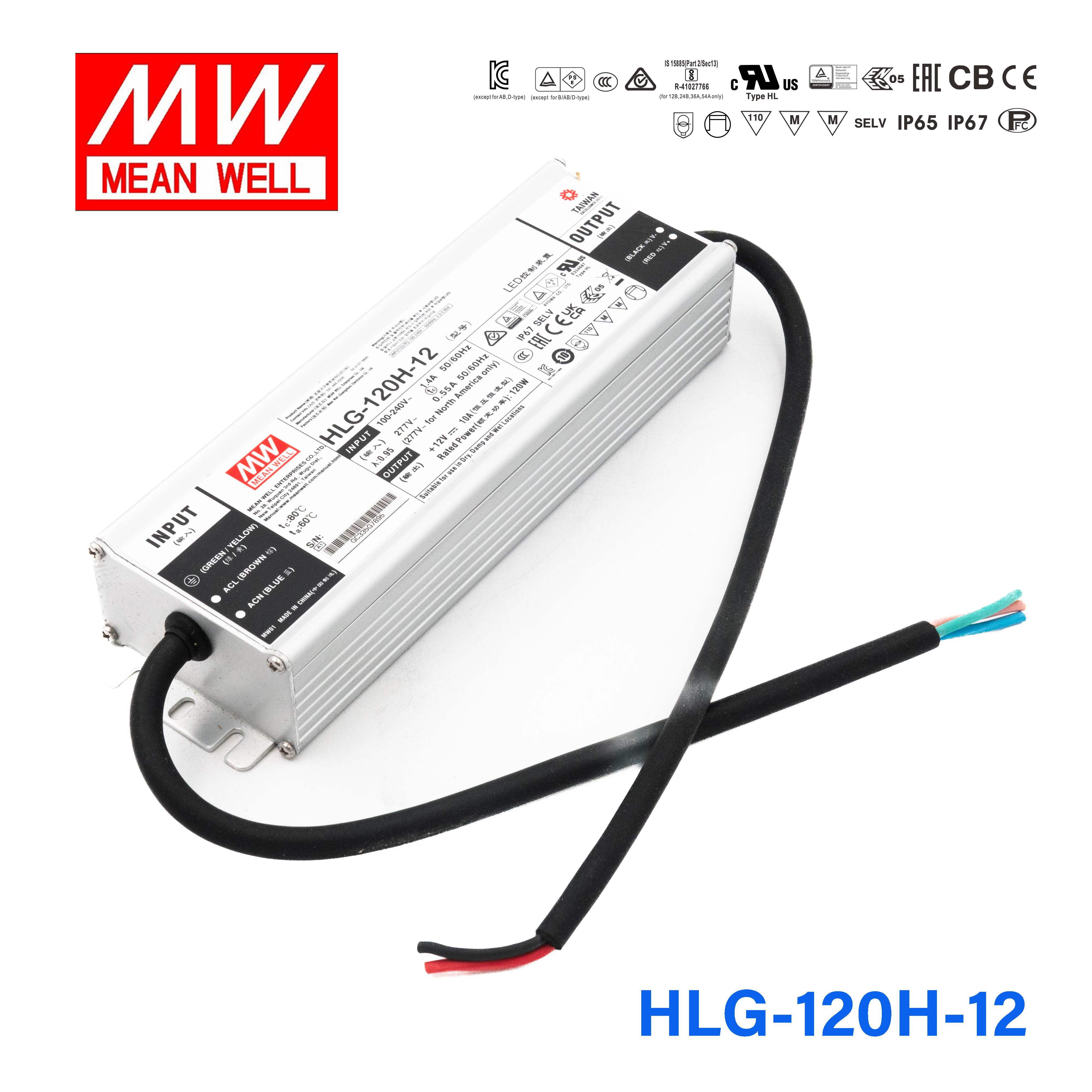 Mean Well HLG-120H-12 Power Supply 120W 12V - Walmart.com