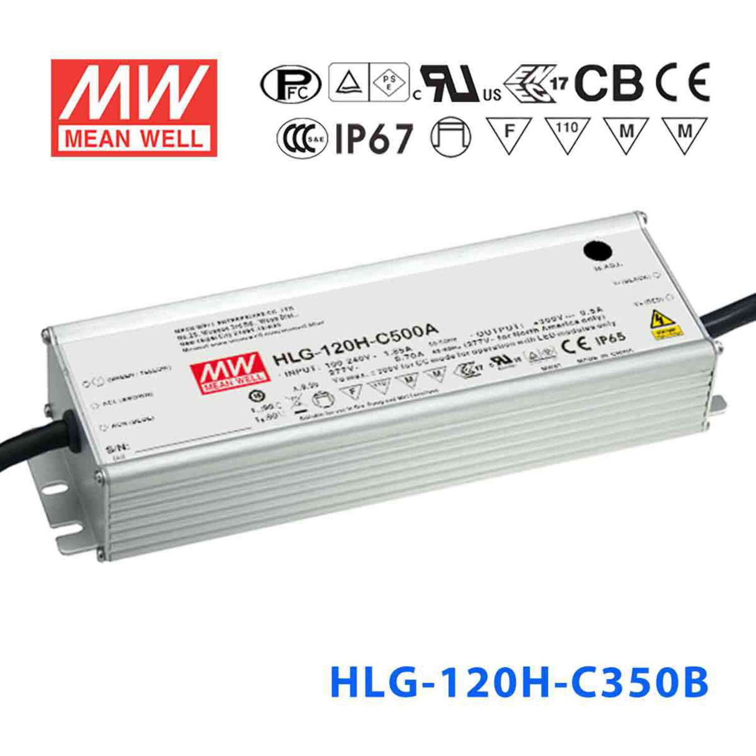 Mean Well HLG-120H-C350B Power Supply 150.5W 350mA - Dimmable - Walmart.com