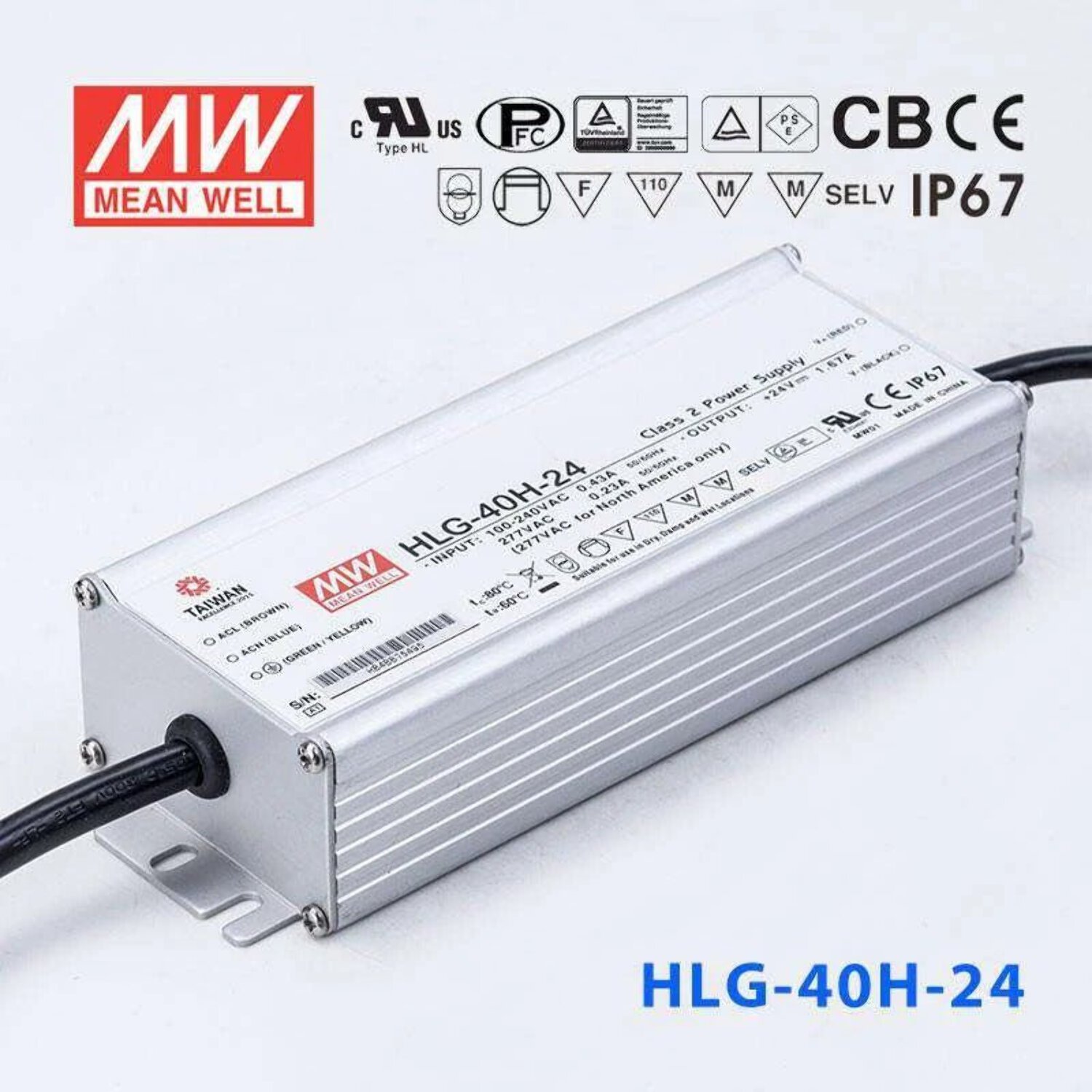 Mean Well HLG-40H-24 Power Supply 40W 24V - Walmart.com