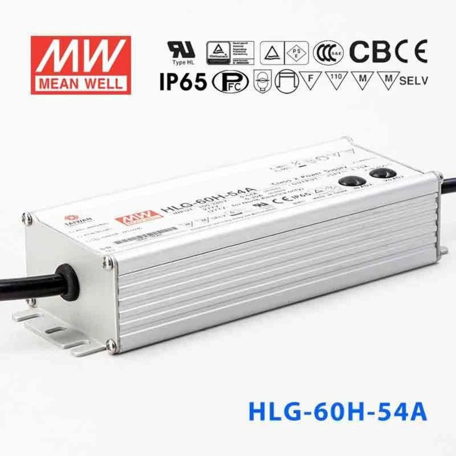 Mean Well HLG-60H-54A Power Supply 60W 54V - Adjustable - Walmart.com