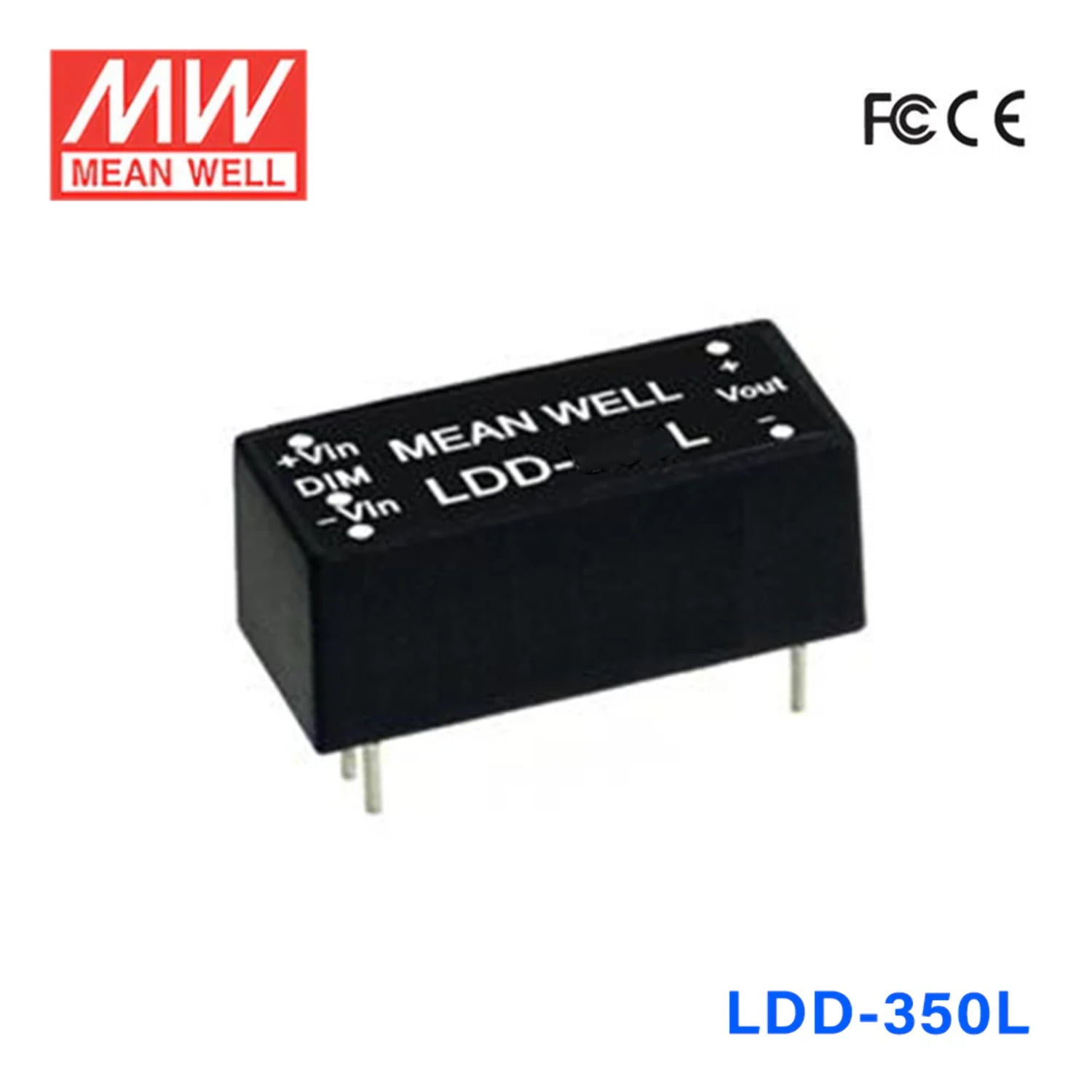 Mean Well LDD-350L DC/DC LED Driver CC 350mA - Step-down - Walmart.com