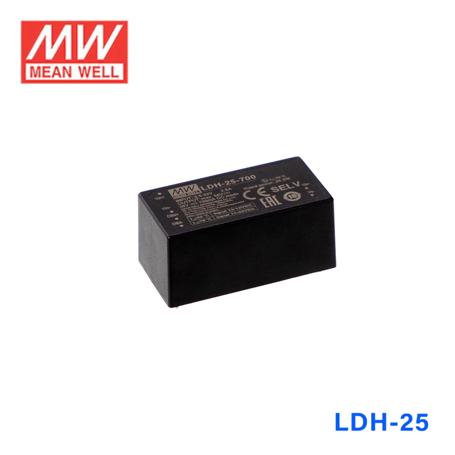 Mean Well LDH DC/DC LED Driver CC 250mA - Step-up - Walmart.com