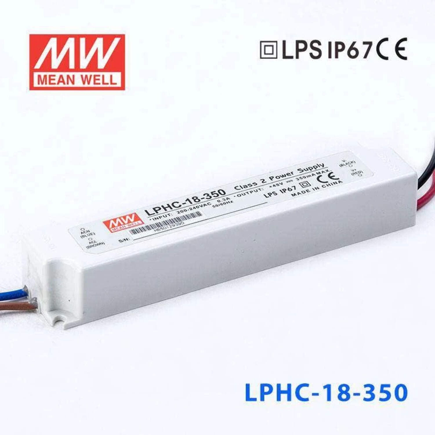 Mean Well LPHC-18-350 AC-DC Single output LED driver Constant Current ...
