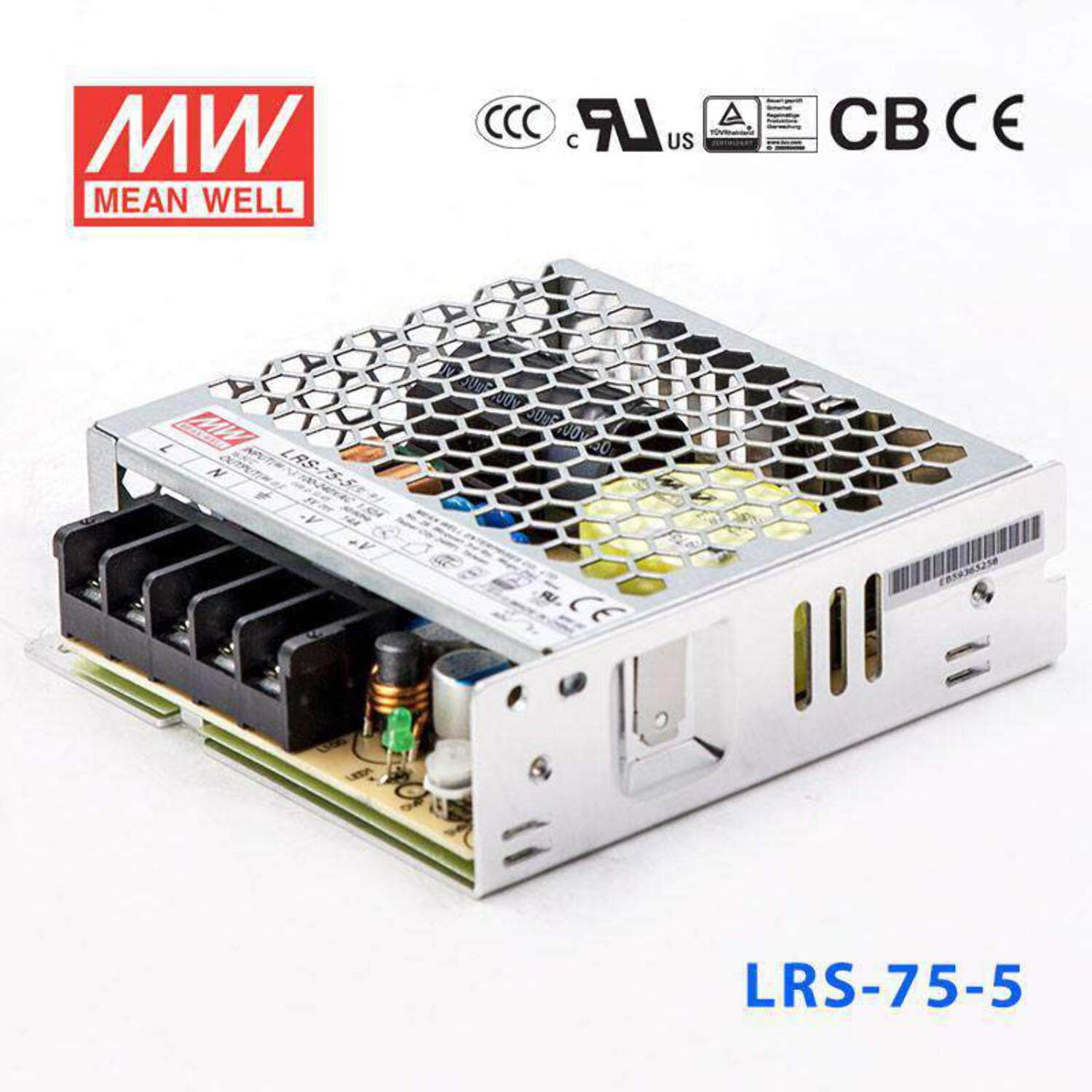 Mean Well LRS-75-5 Power Supply 75W 5V - Walmart.com