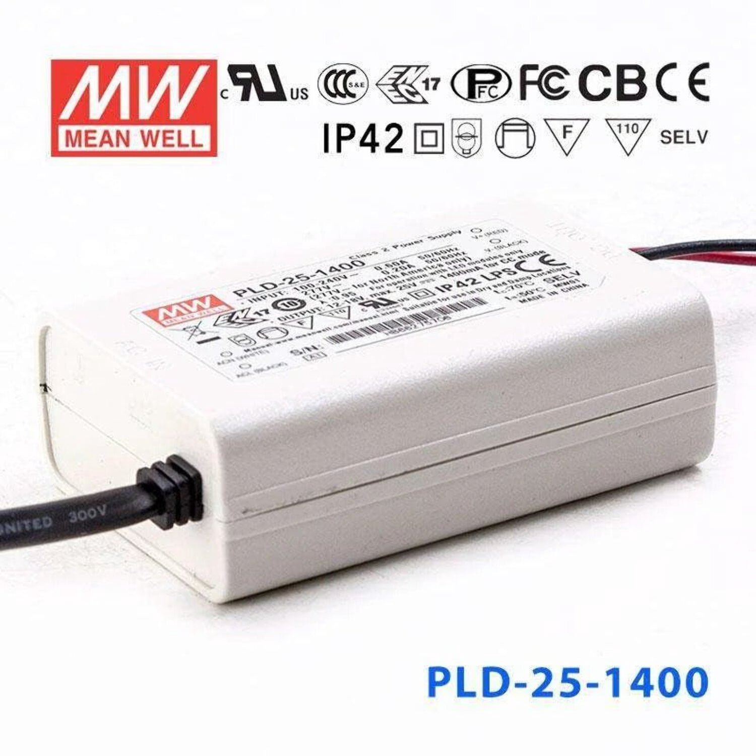 Mean Well PLD-25-1400 Power Supply 25W 1400mA - Walmart.com