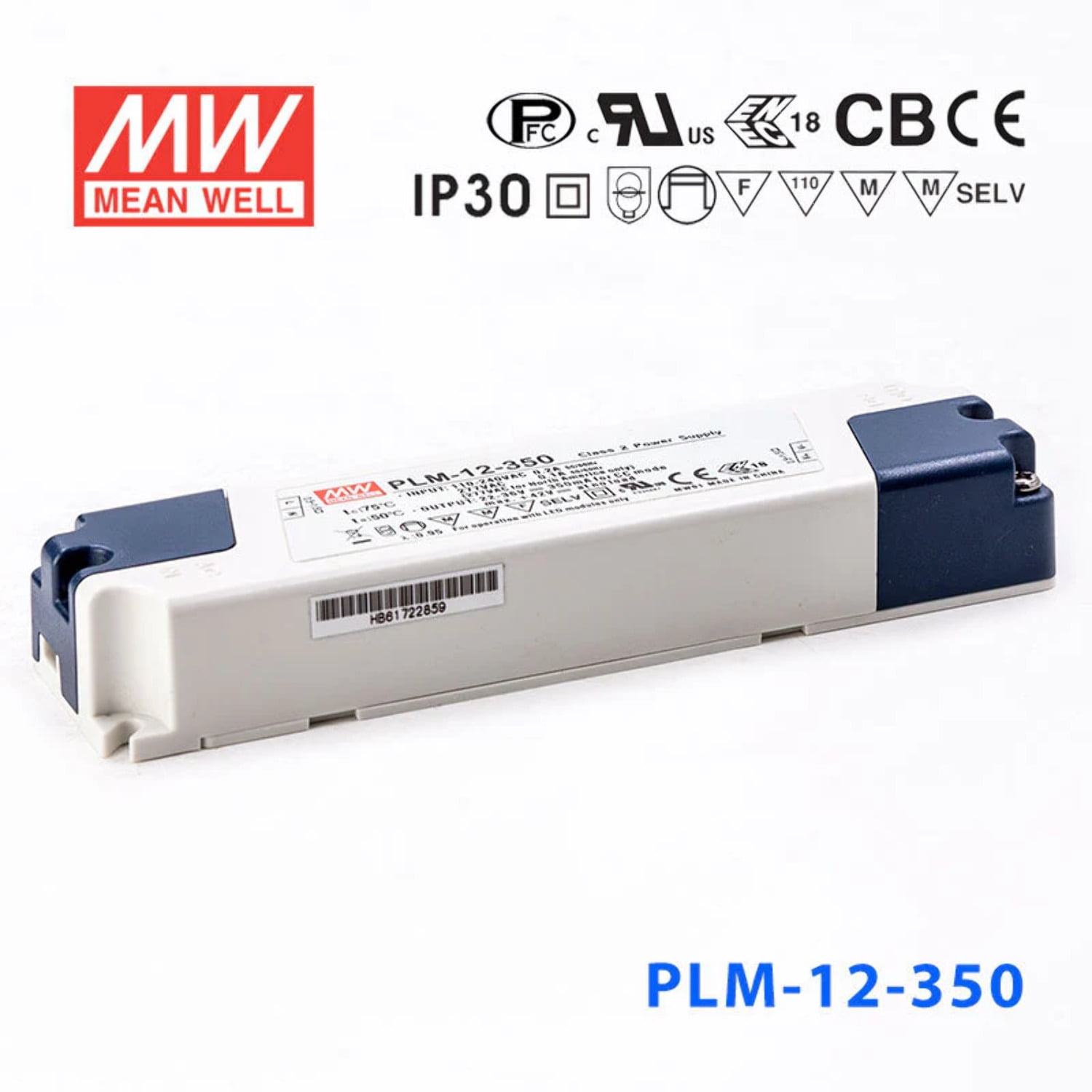 Mean Well PLM-12-350, 350mA Constant Current with PFC - Terminal Block - Walmart.com