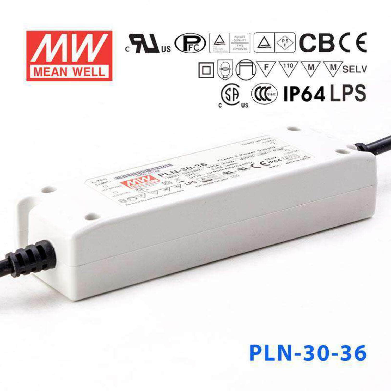 Mean Well PLN-30-36 Power Supply 30W 36V - IP64 - Walmart.com