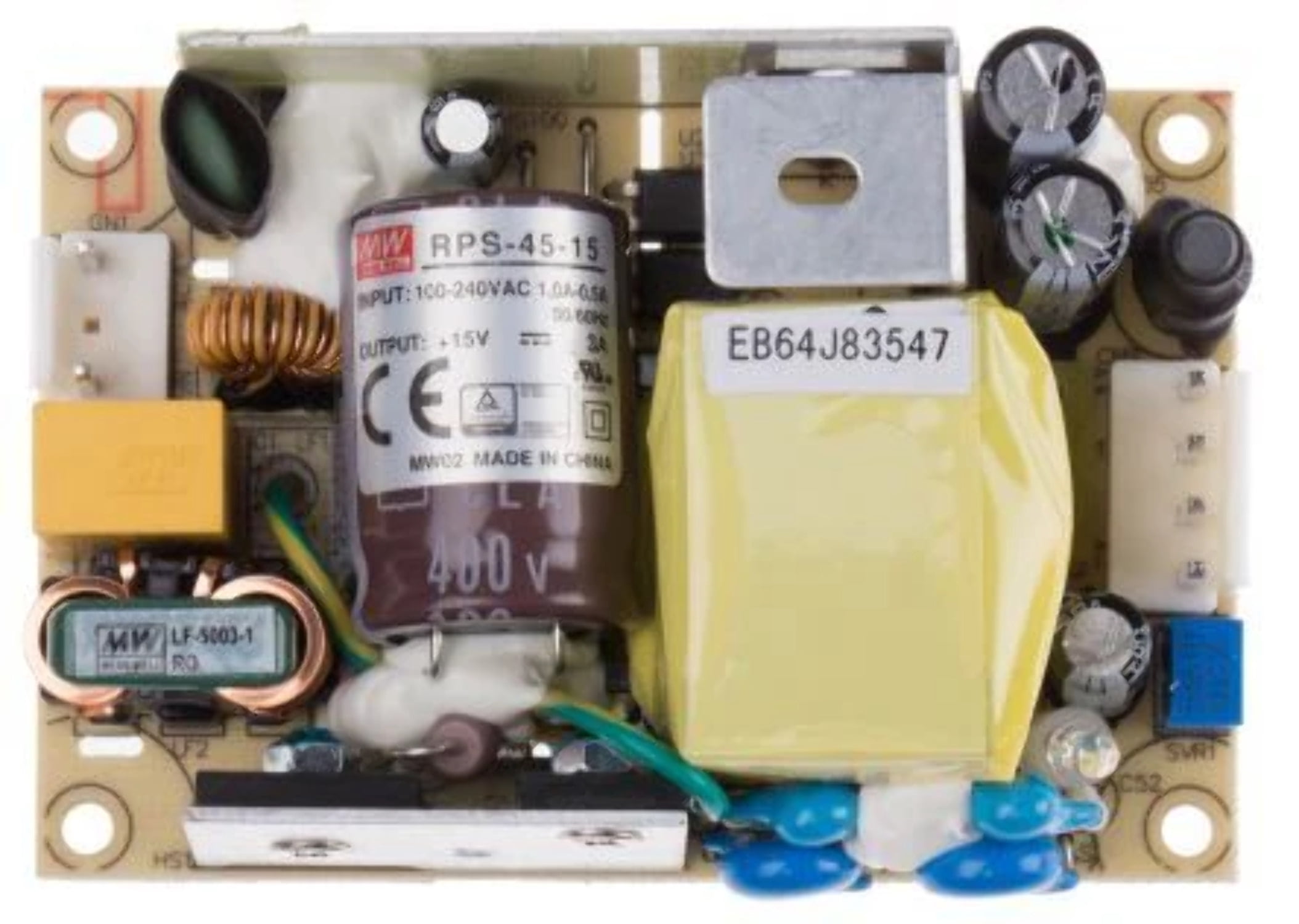 Mean Well RPS-45-15 Green Power Supply W 15V 3A - Medical Power Supply ...