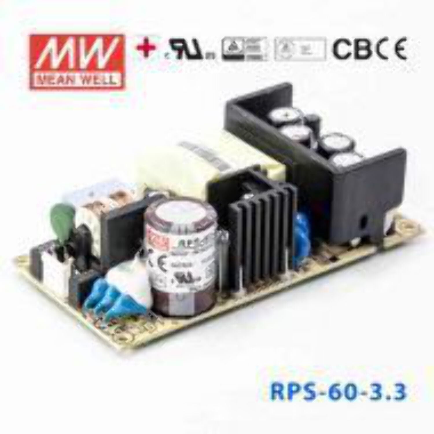 Mean Well RPS-60-3.3 Green Power Supply W 3.3V 10A - Medical Power ...