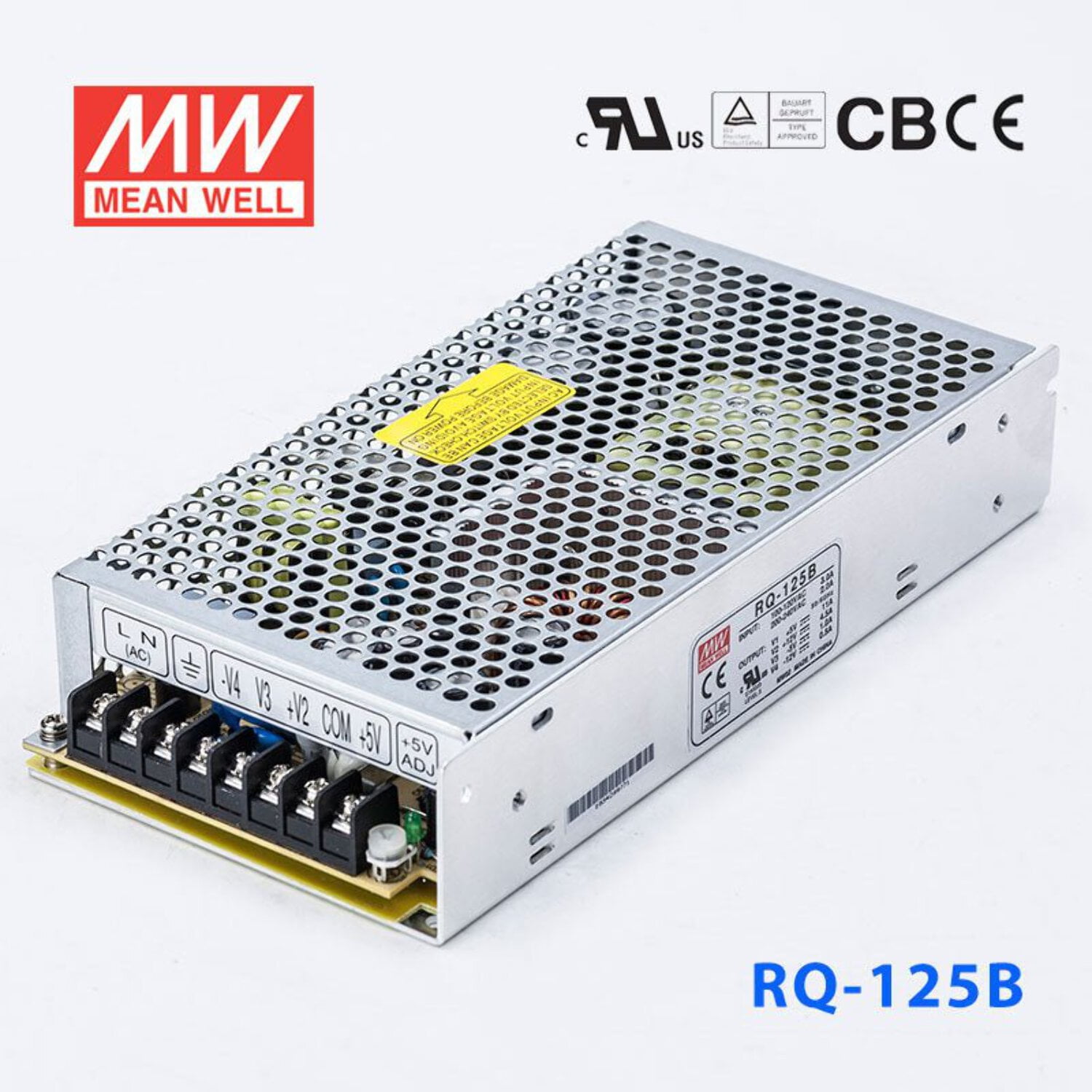 Mean Well RQ-125B Power Supply 125W 5V 12V -5V -12V - Walmart.com