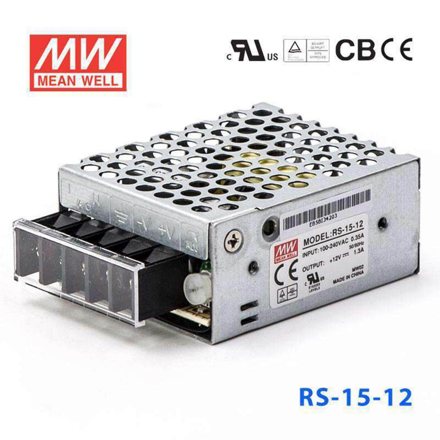 Mean Well RS-15-12 Power Supply 15W 12V - Walmart.com