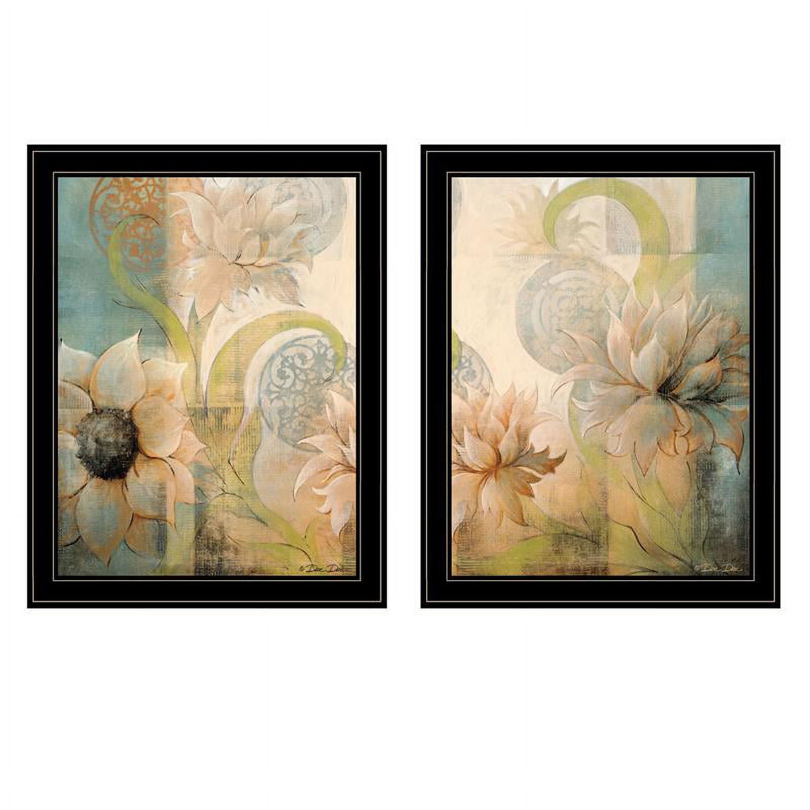 Meandering Flowers I and II 2-Piece Vignette by Dee Dee Wood Multi ...