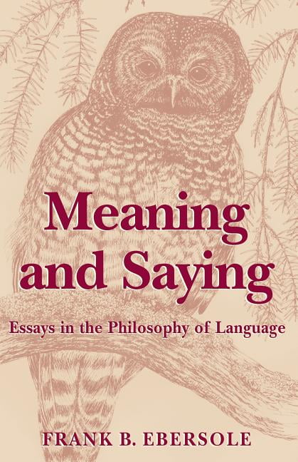 Meaning and Saying - Walmart.com