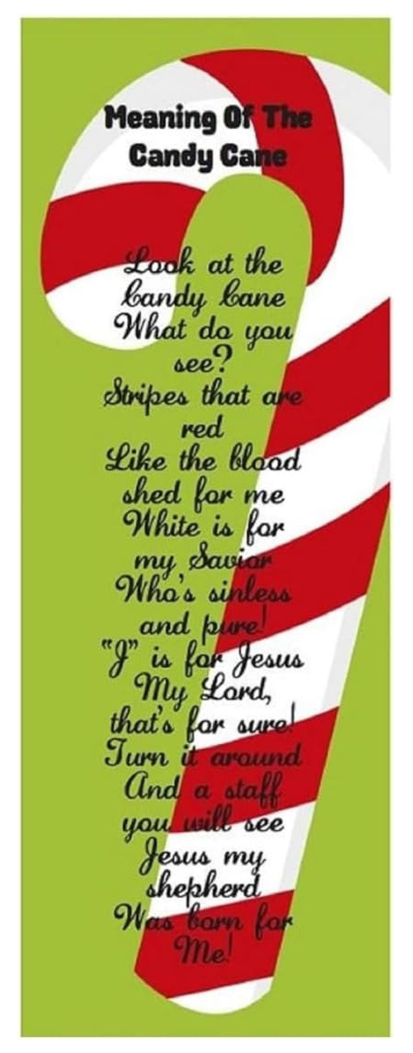 Stocking Stuffers Legend Of The Candy Cane Christmas Bookmarks - 100 ...