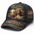 Meaningful Collectible Christian American Flag Themed Distressed ...