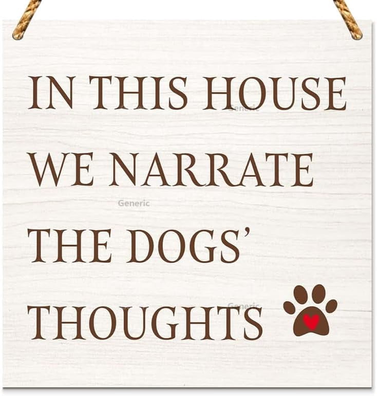 Meaningful Wooden Signs Decor Wood Plaque In this house we narrate the ...