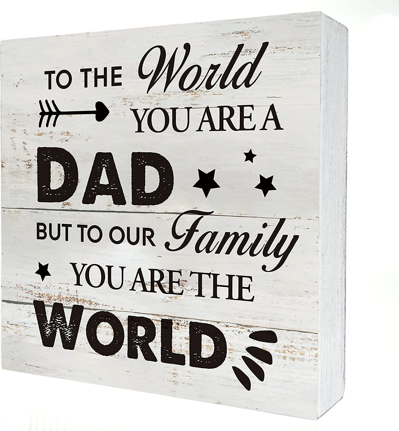 Meaningful To The World You Are A Dad Wooden Box Sign Desk Decor Rustic ...