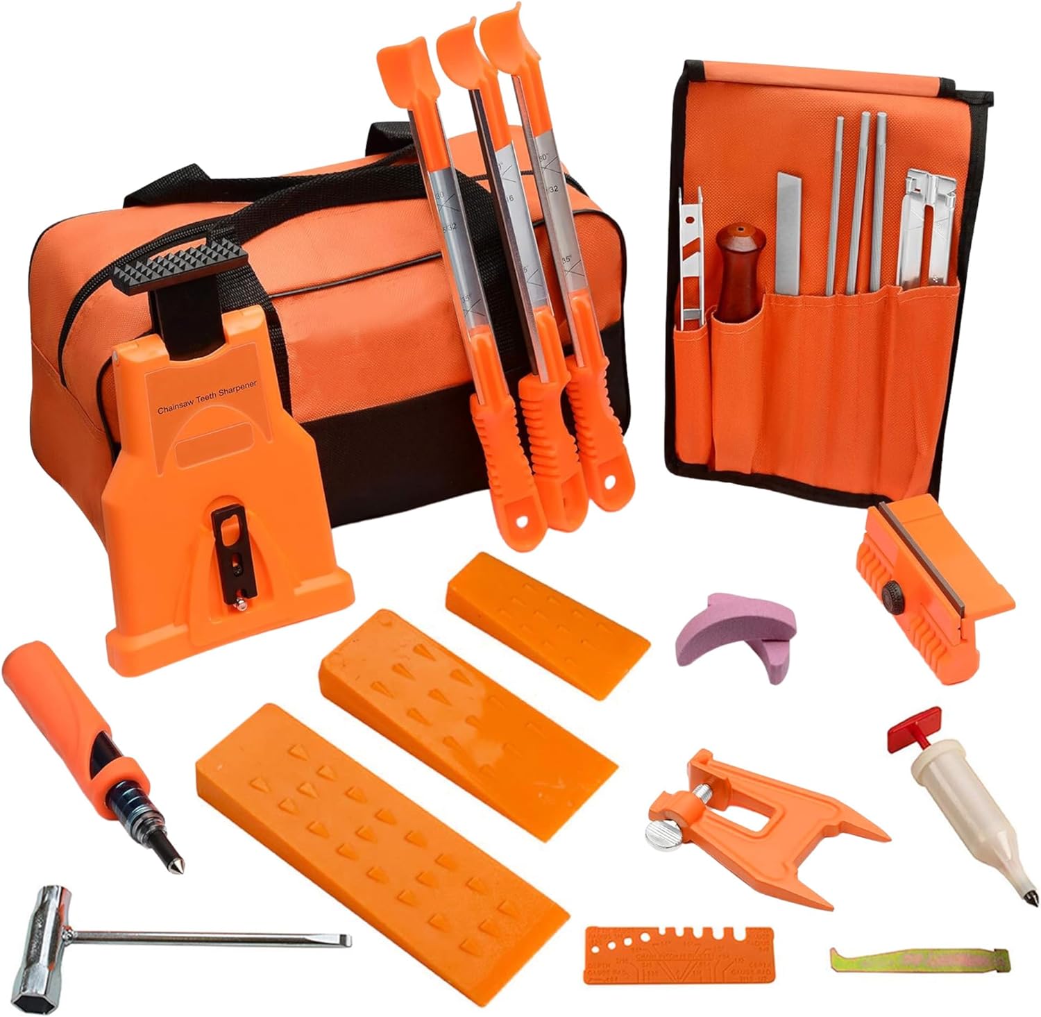 MeasuPro Chainsaw Sharpening Kit with Handy Storage Bag 20-Piece ...