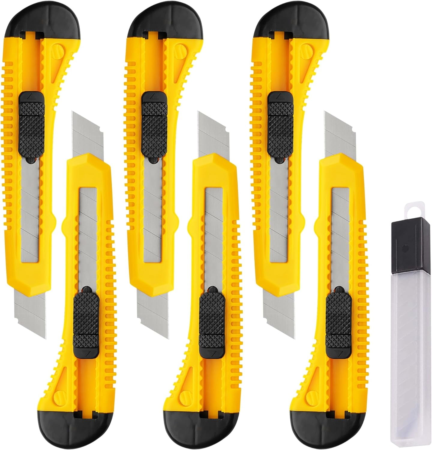 MeasuPro Razor Retractable Utility Knife Box cutter Set -16 pack 18mm ...