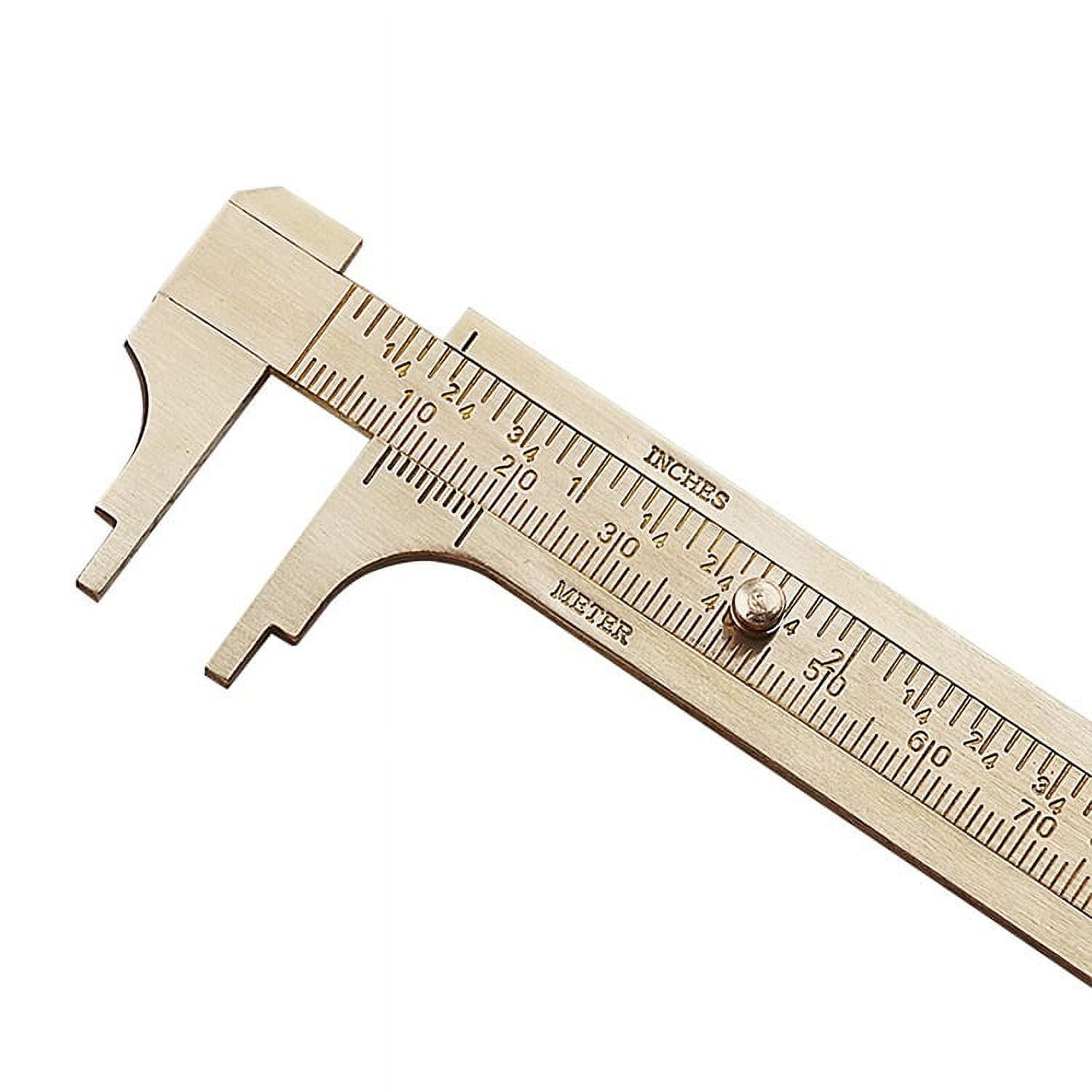 Measure Measurement Tool Pocket 0-100mm Mini Brass Sliding Gauge ...