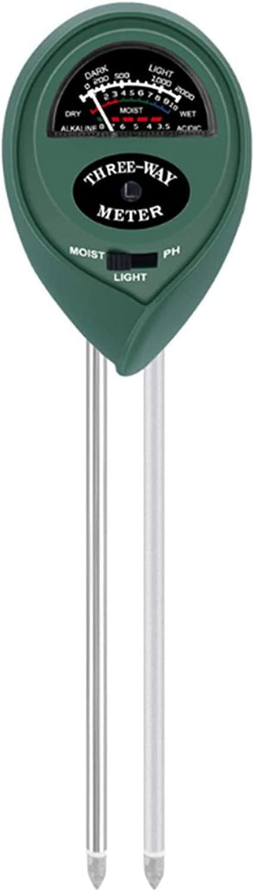 Measure Moisture, Light & pH for Healthy Plants, Farms & Lawns 3-in-1 ...
