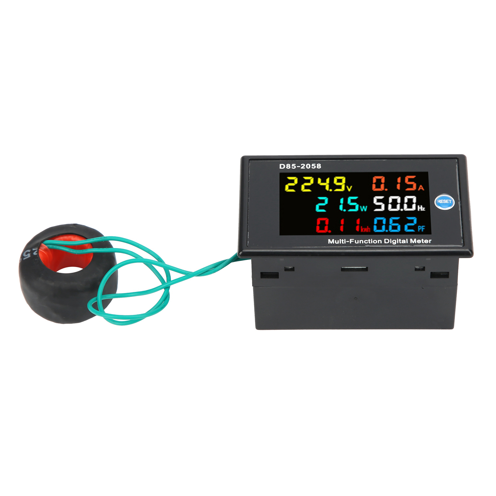Measure Voltage, Current & Power with Precision LCD Single-Phase Energy ...