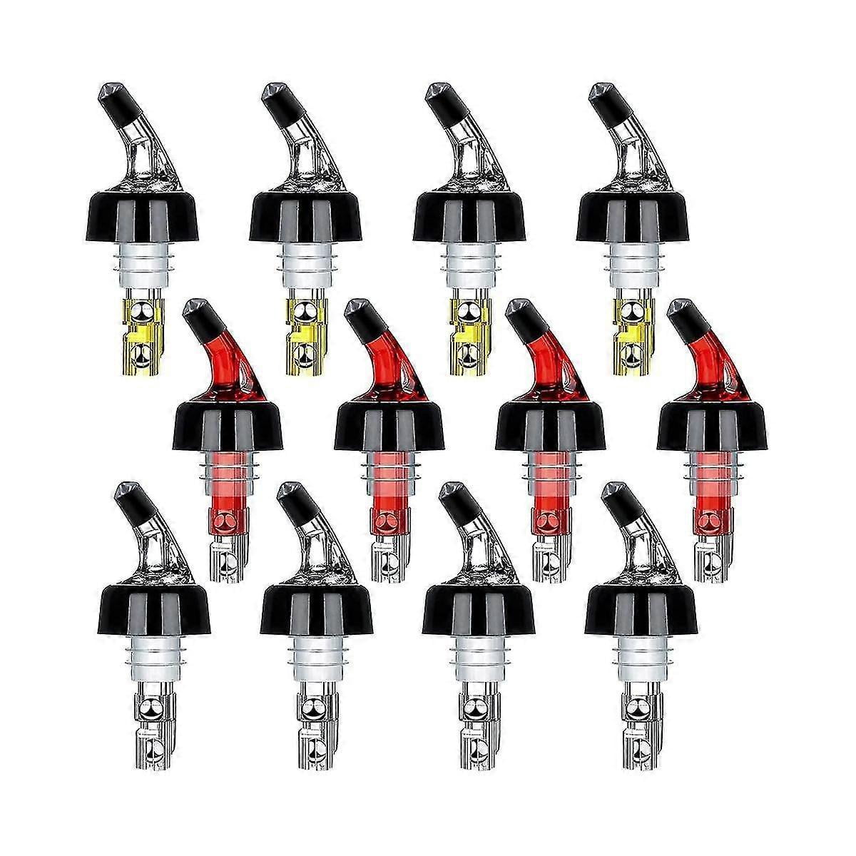 Measured Liquor Bottle Pourers, Set Of 12 Quick Shot Spirit Measure ...