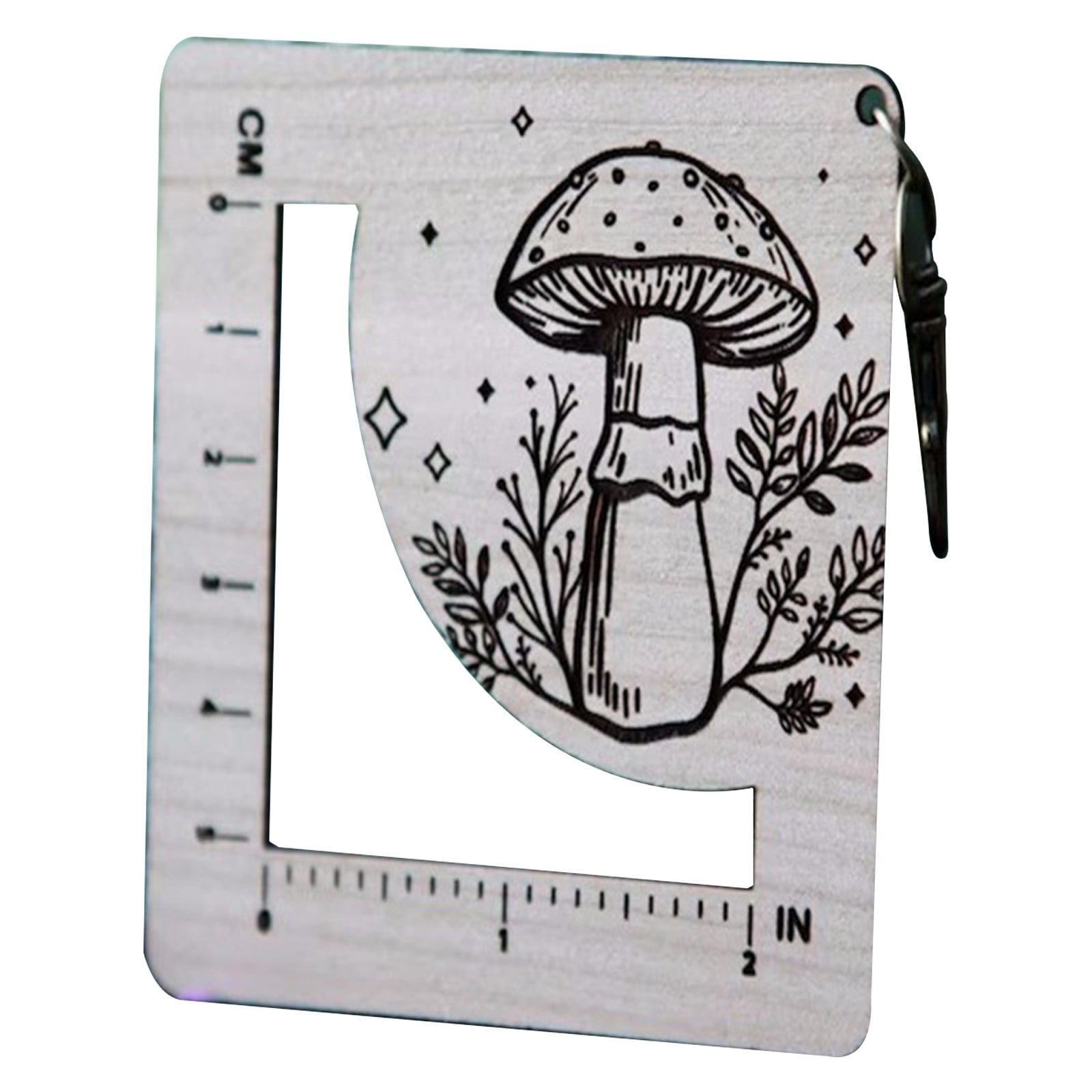 Measurement Ruler In 4 Inches & 10 Centimeters Cheery Wood Mushroom ...
