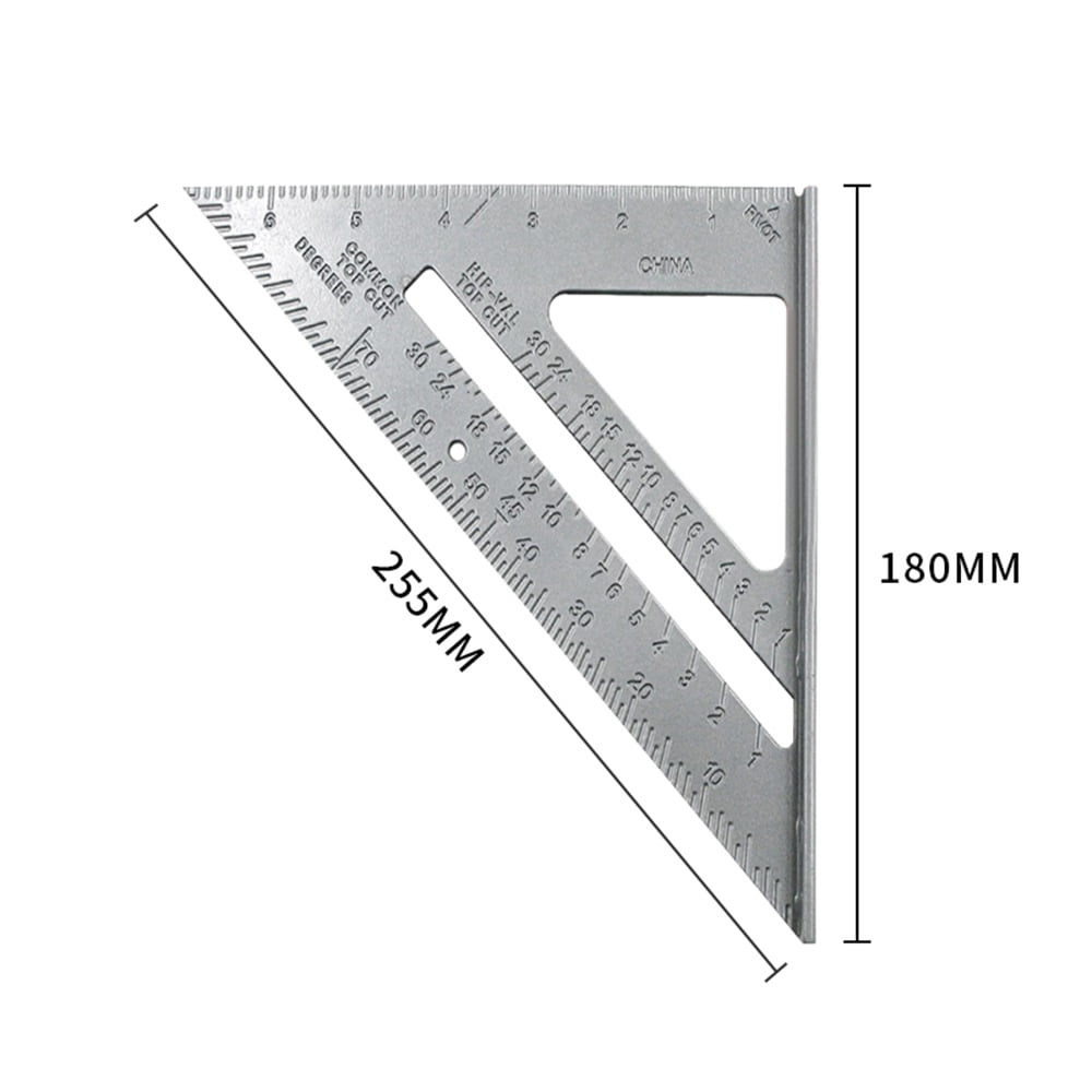 Measurement Tool Square Ruler Aluminum Alloy Speed Protractor Miter For ...