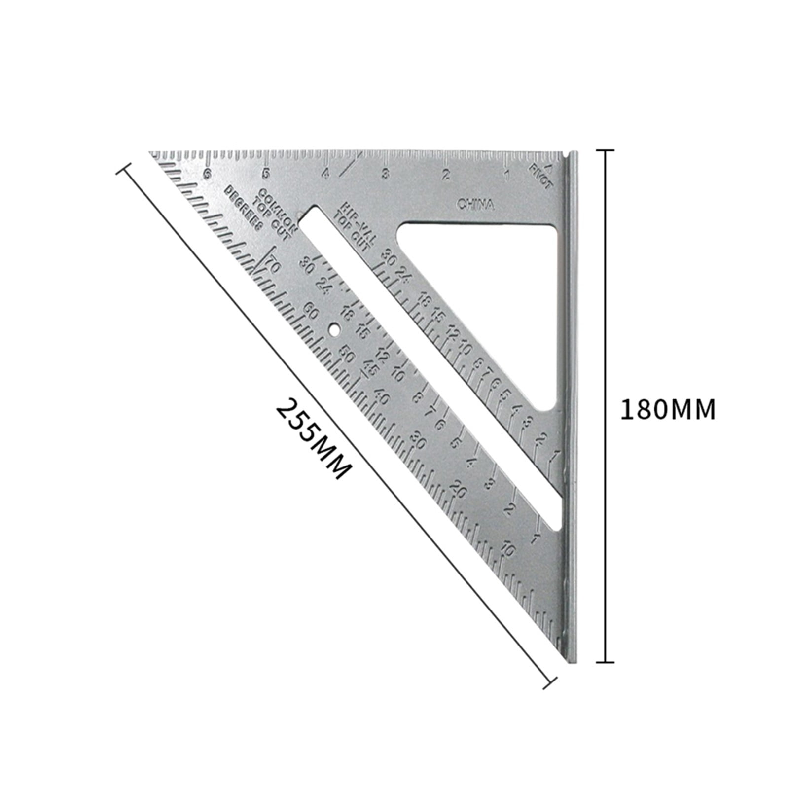 Measurement Tool Square Ruler Aluminum Alloy Speed Protractor Miter For ...
