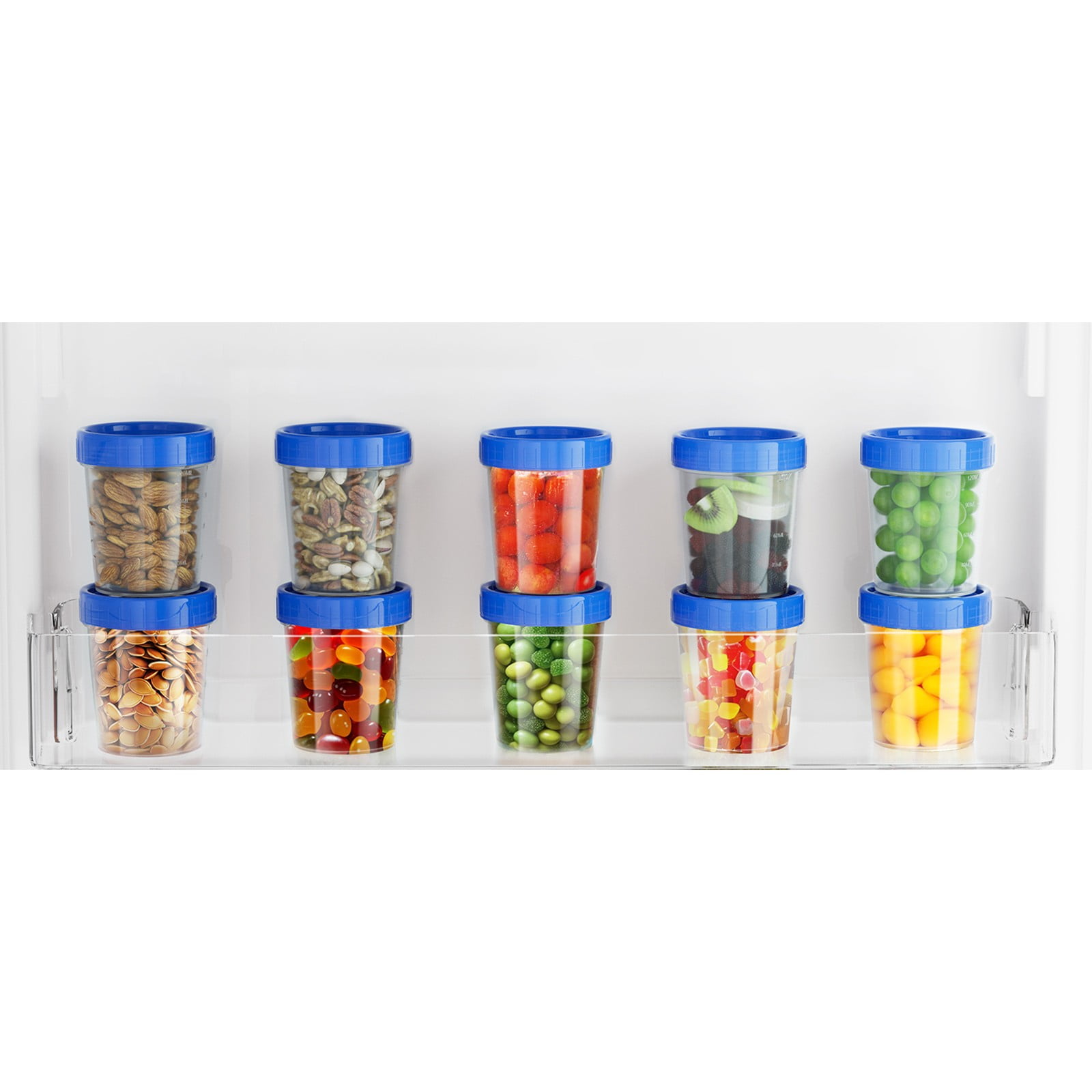 Measuring Cup with Lid, Clear Scale Graduated Beaker, 4oz Plastic ...