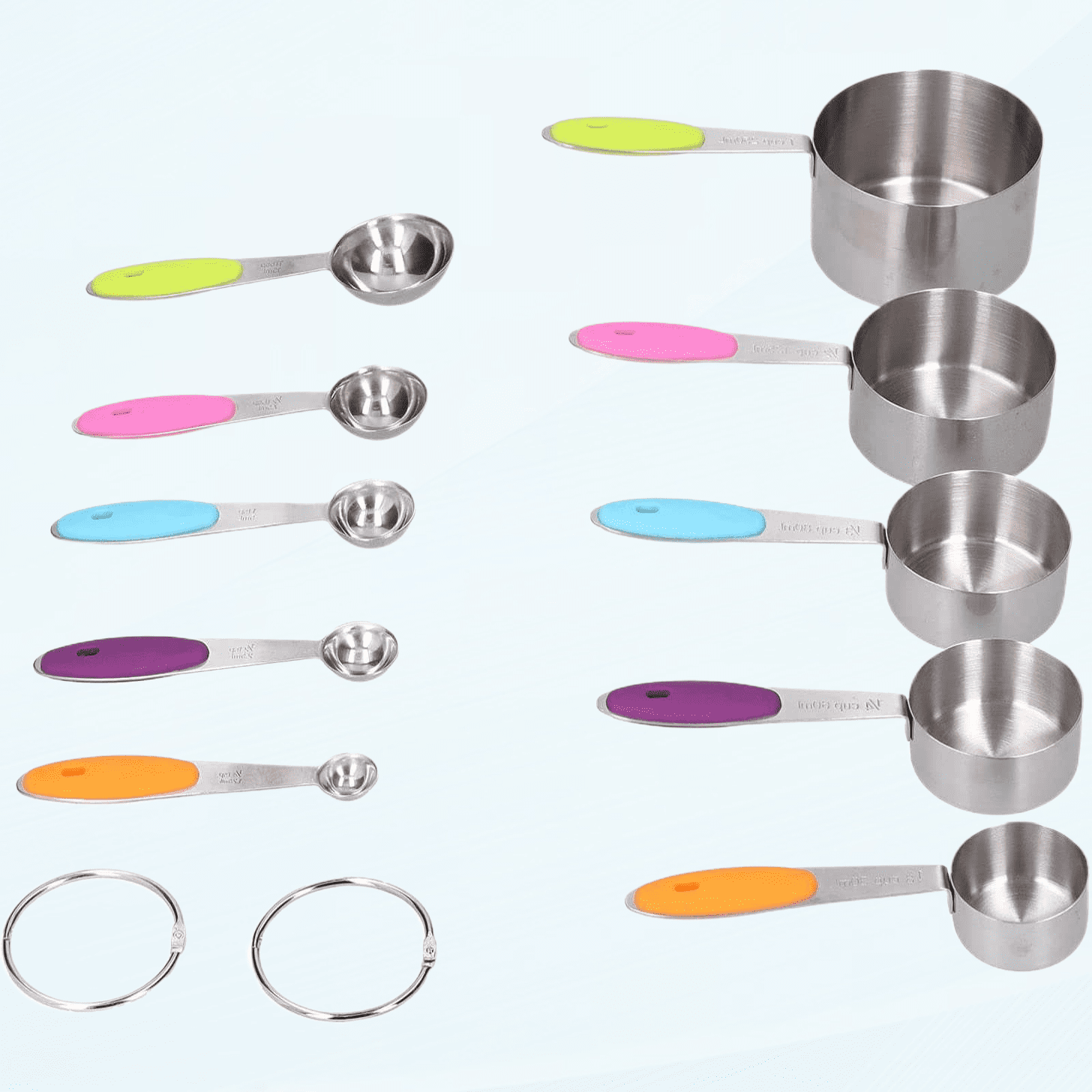 Measuring Cup, Mirror Polished Stainless Steel Measuring Cup Spoon Set ...