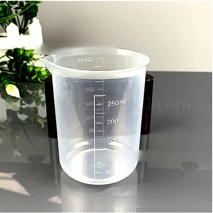 Measuring Cup Plastic Tools Clear 6.9~7.7x9.7cm Capacity: 250ml(8.45 fl ...
