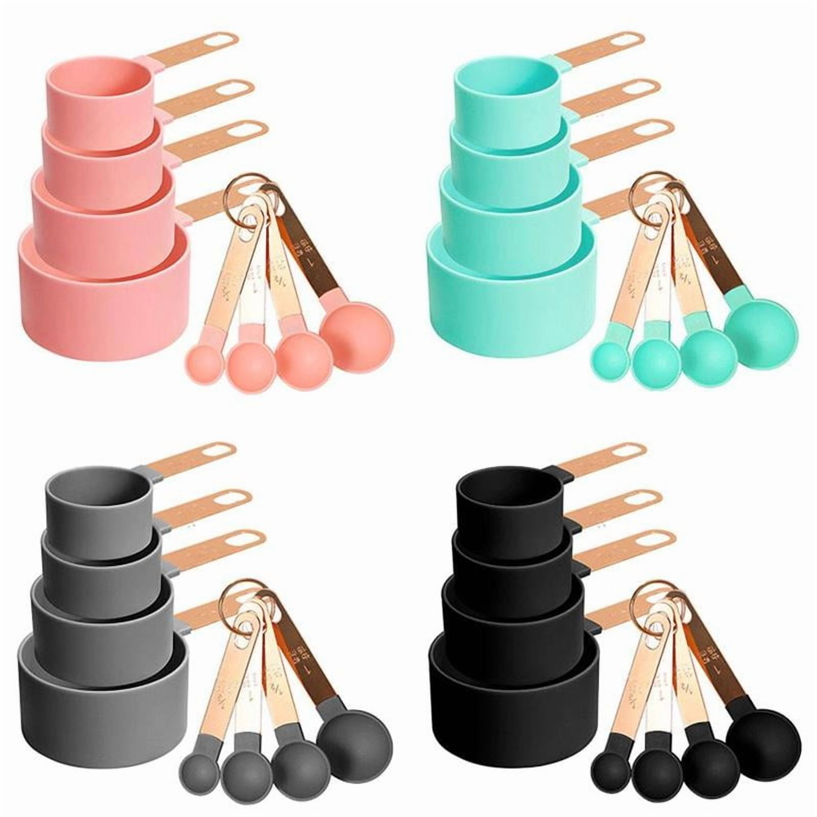 Measuring Cup & Spoon Set, 8 Counts/set Baking Measuring Cup & Spoon ...