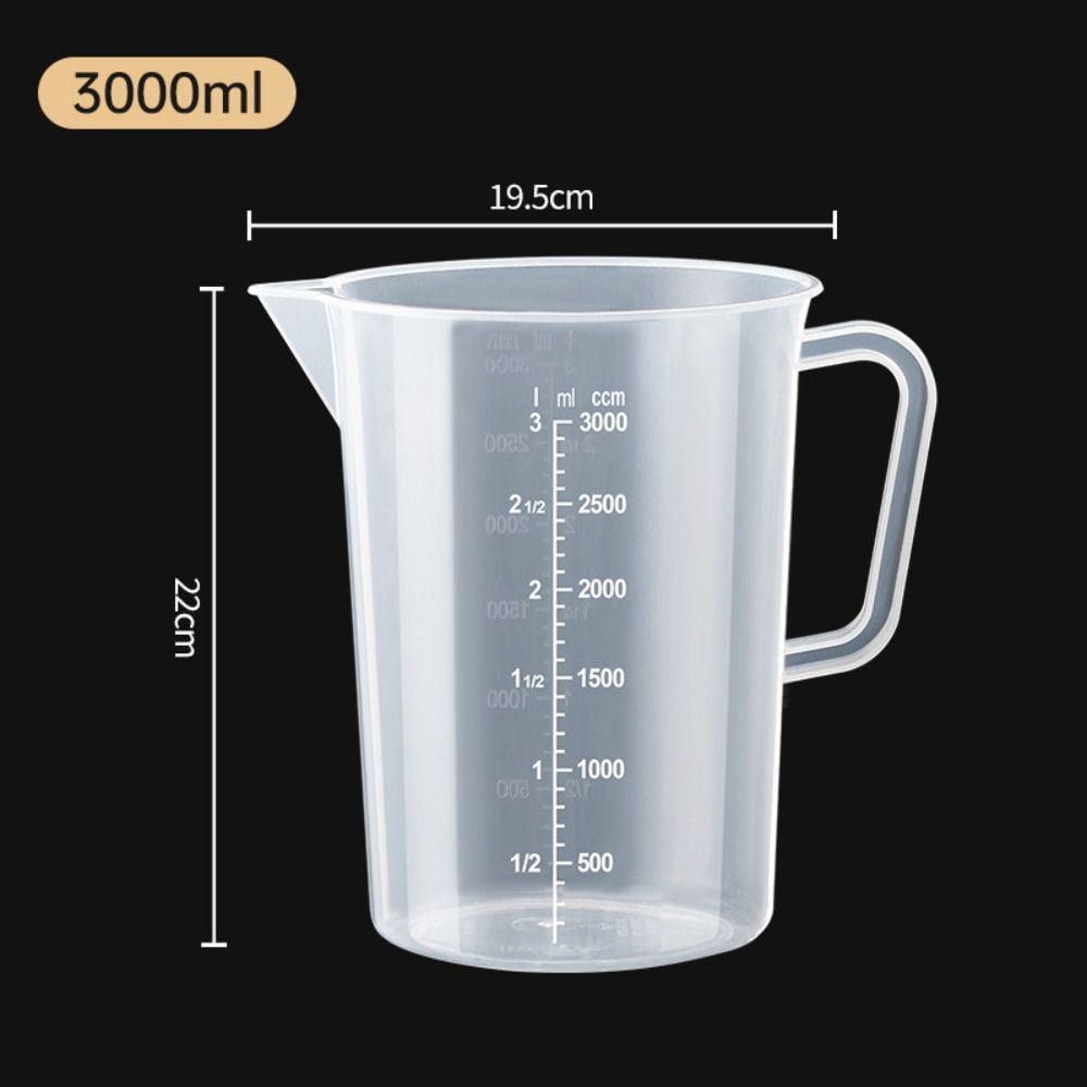 Measuring Cup Transparent Plastic Laboratory Beaker Graduated Liquid ...