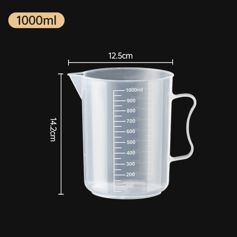 Measuring Cup Transparent Plastic Laboratory Beaker Graduated Liquid ...