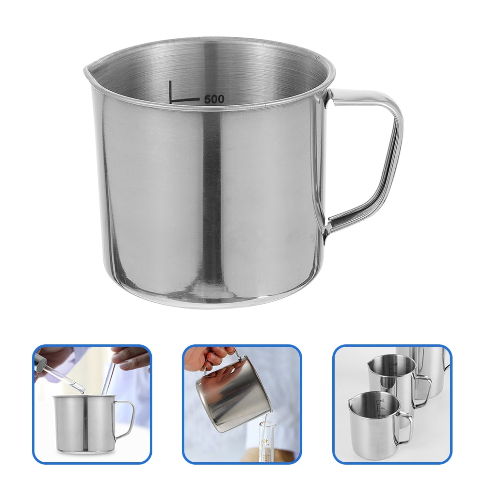 Pawsdot Stainless Steel Beaker with Clear Scale for Accurate Lab ...