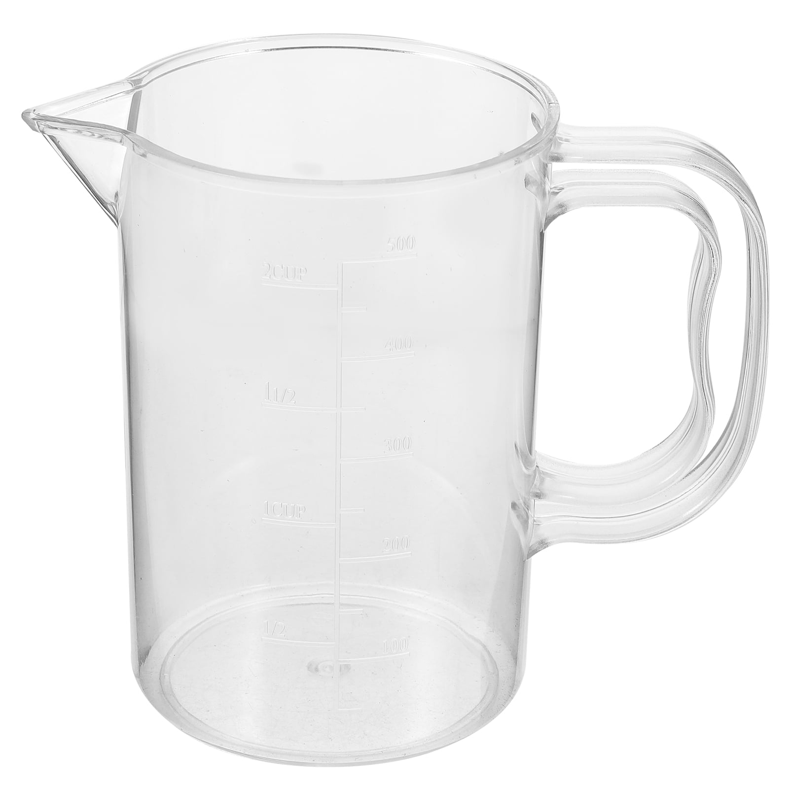 Measuring Cup with Scale Reusable Plastic Measuring Jug Milk Coffee ...