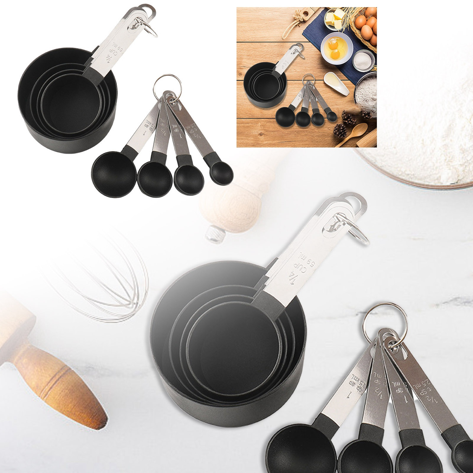 Measuring Cups And Spoons Set Accurate Kitchen Measurement Tools ...