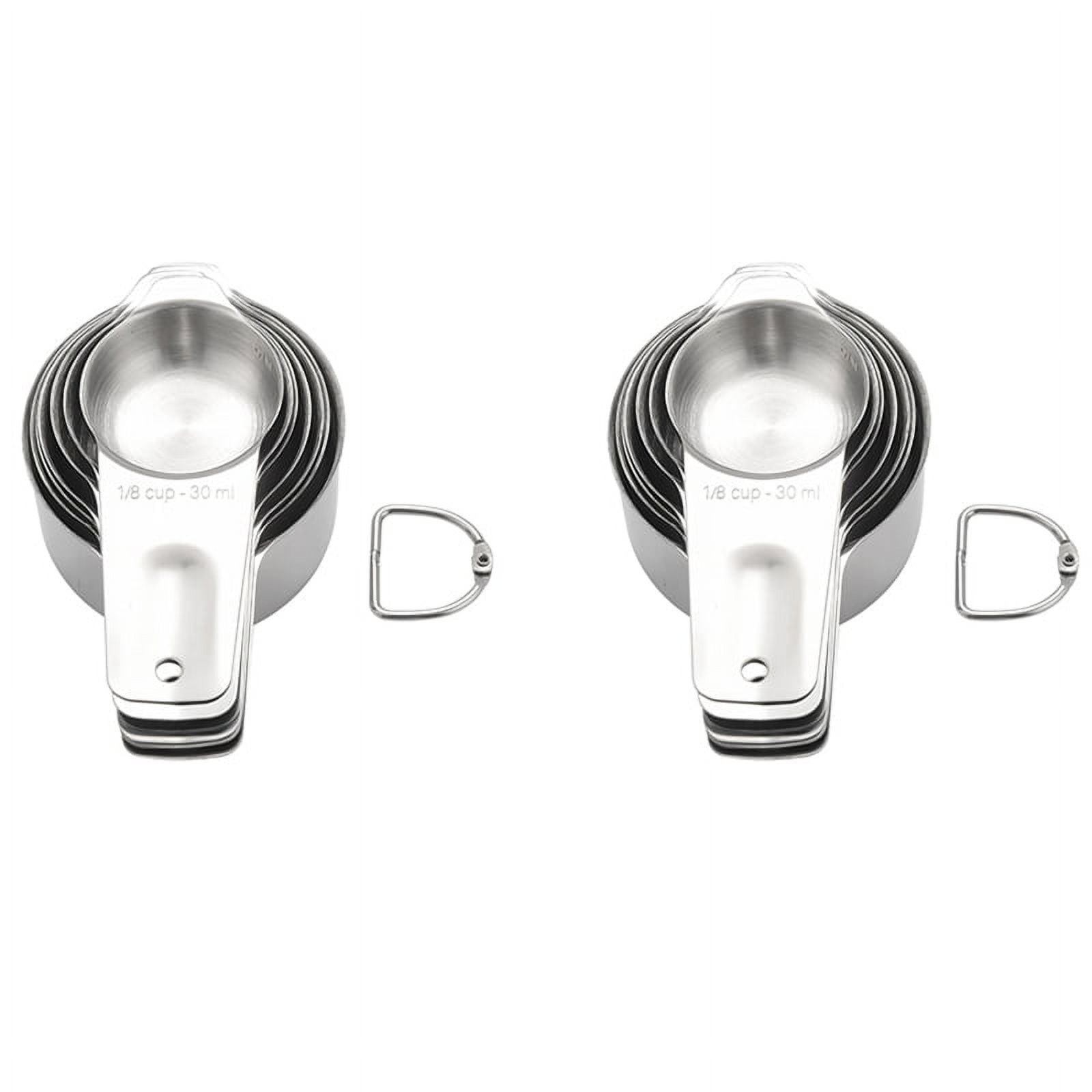 Measuring Cups Set of 14 with 1/8 Cup Coffee Scoop,Stainless Steel ...