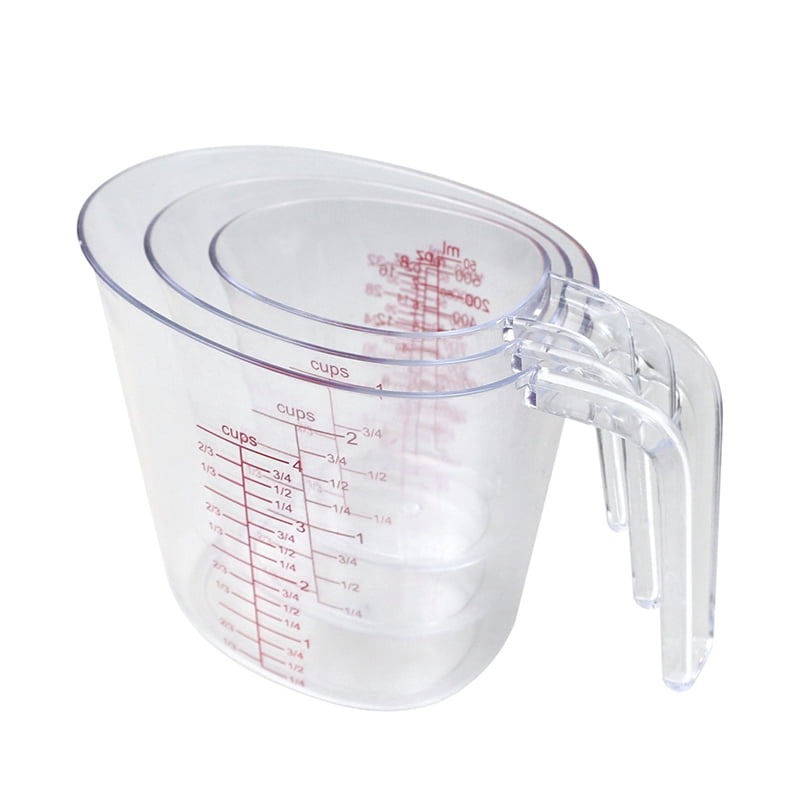Measuring Cups for Baking - 50/500/1000ml Plastic Beaker with Scale ...
