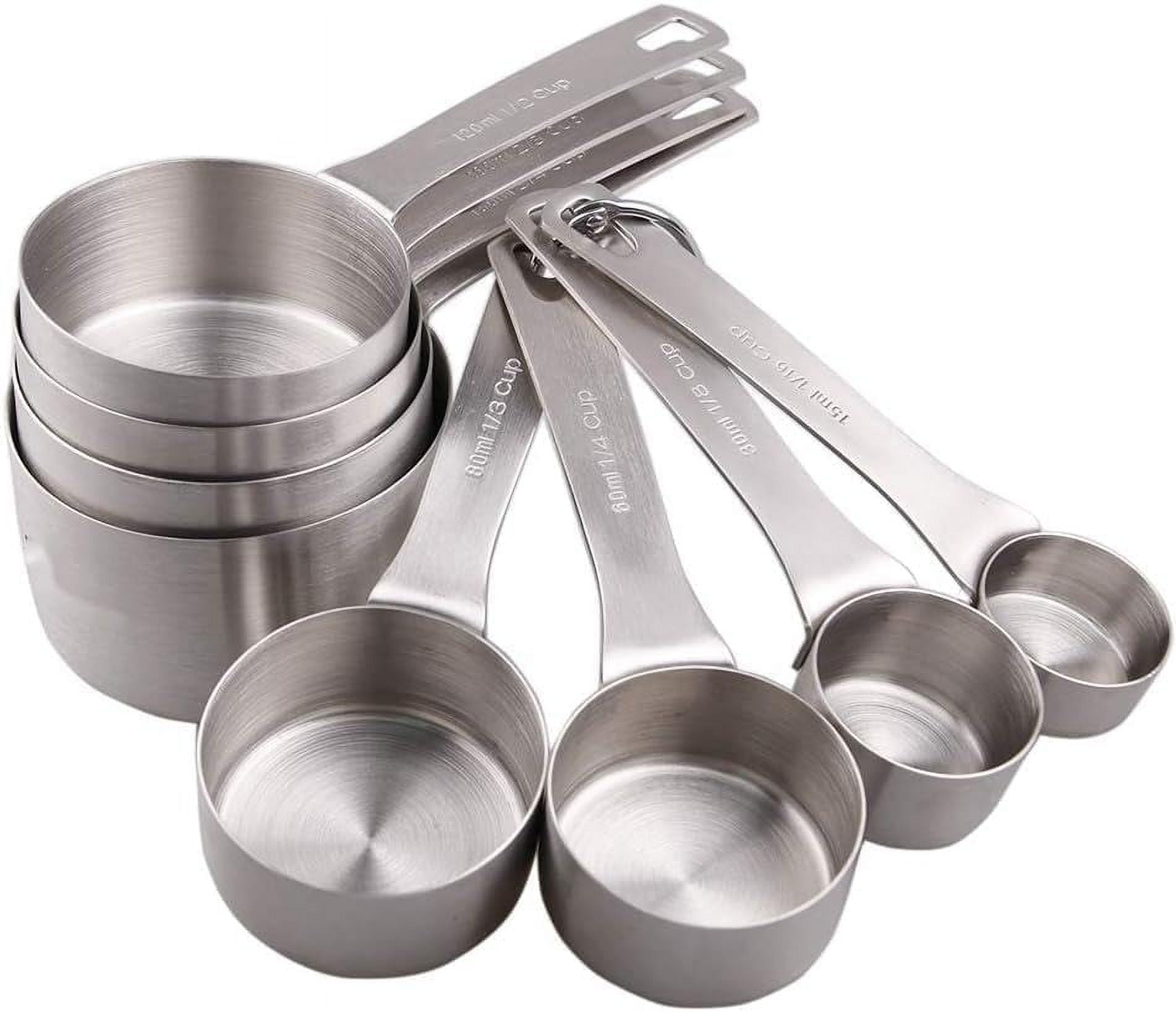Measuring Cups set, 18/8 (304) Stainless Steel Measuring Cups for ...