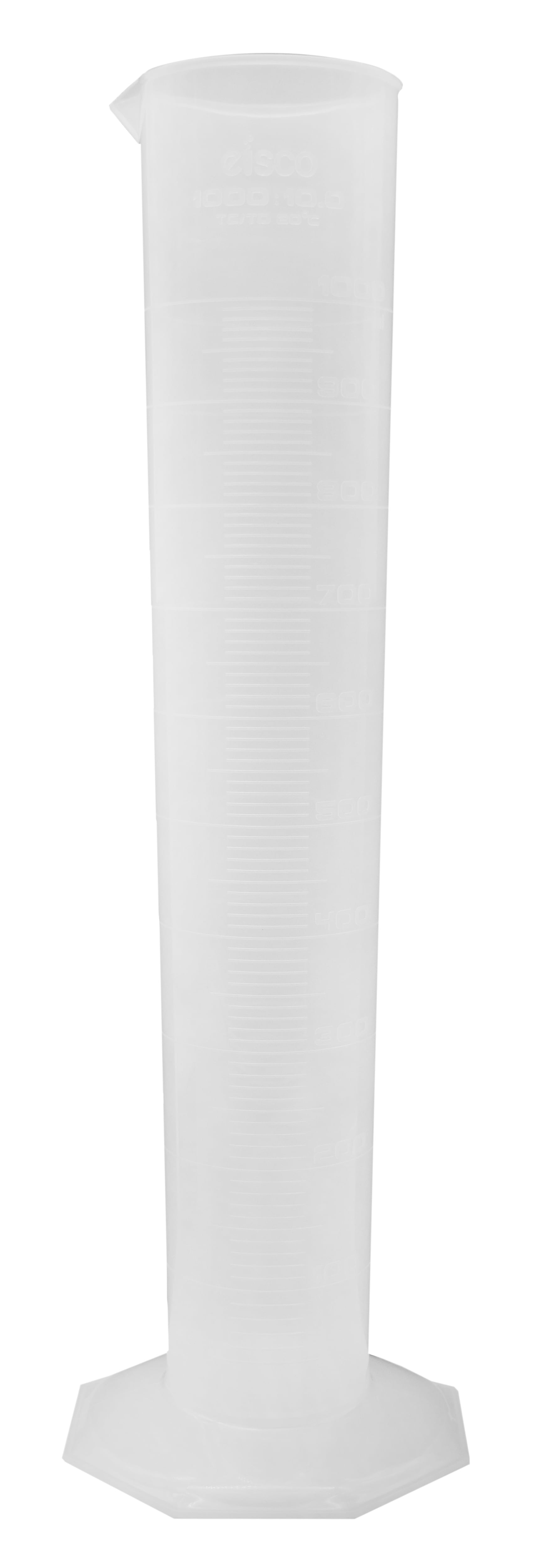 Measuring Cylinder, 1000ml - Class B Tolerance - Octagonal Base ...