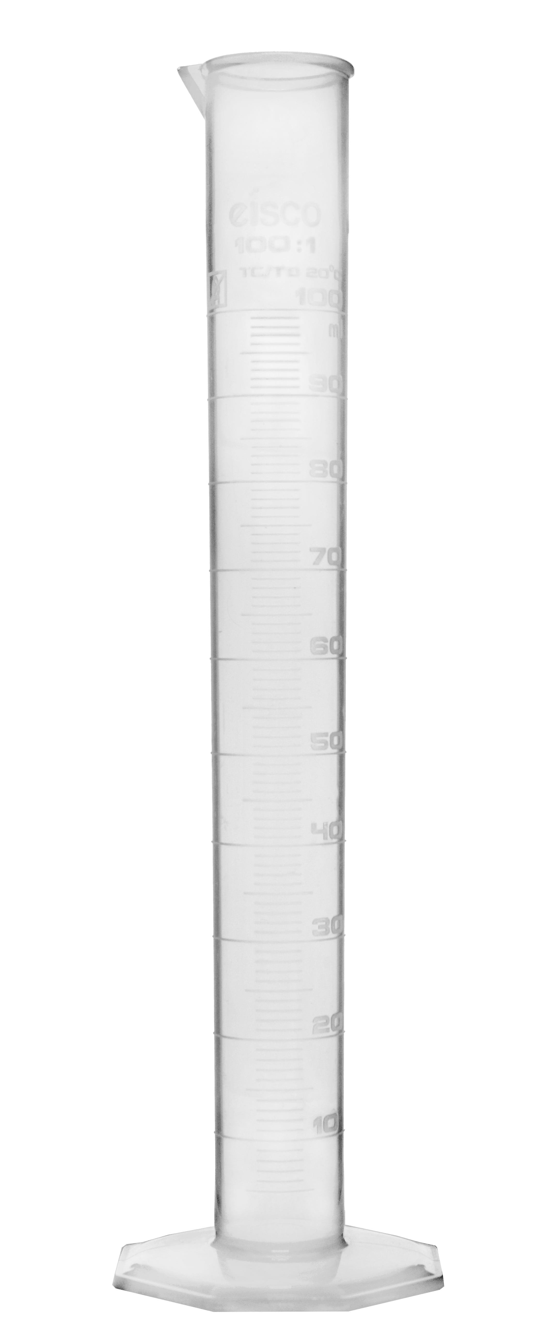 Measuring Cylinder, 100ml - Class B Tolerance - Octagonal Base ...