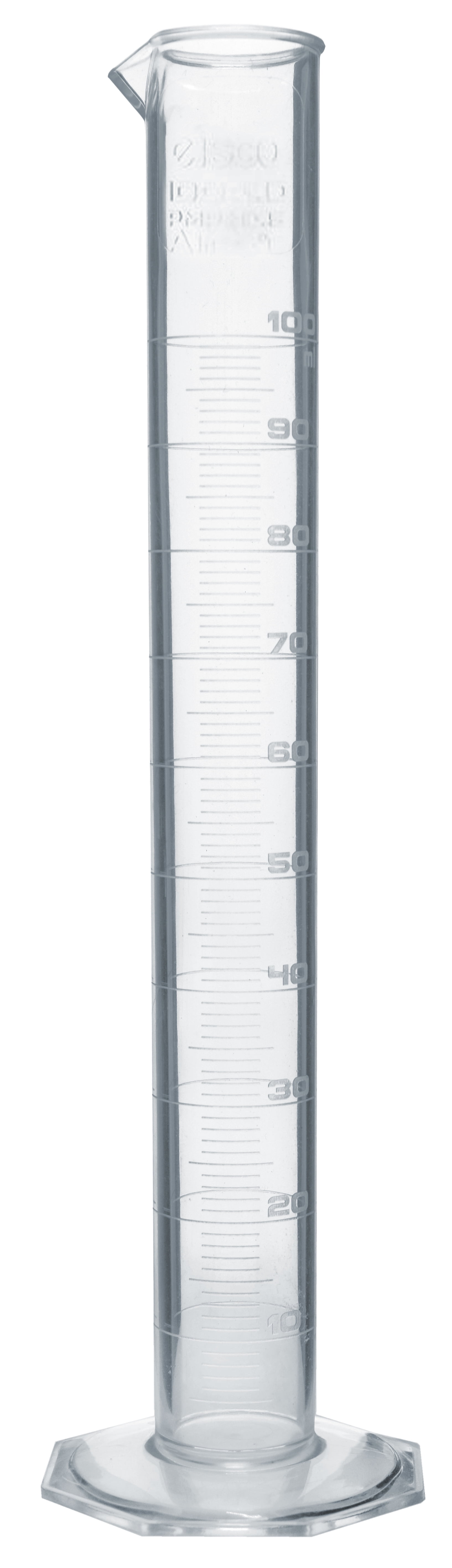 Measuring Cylinder, 100ml - Class B Tolerance - Octagonal Base - TPX ...