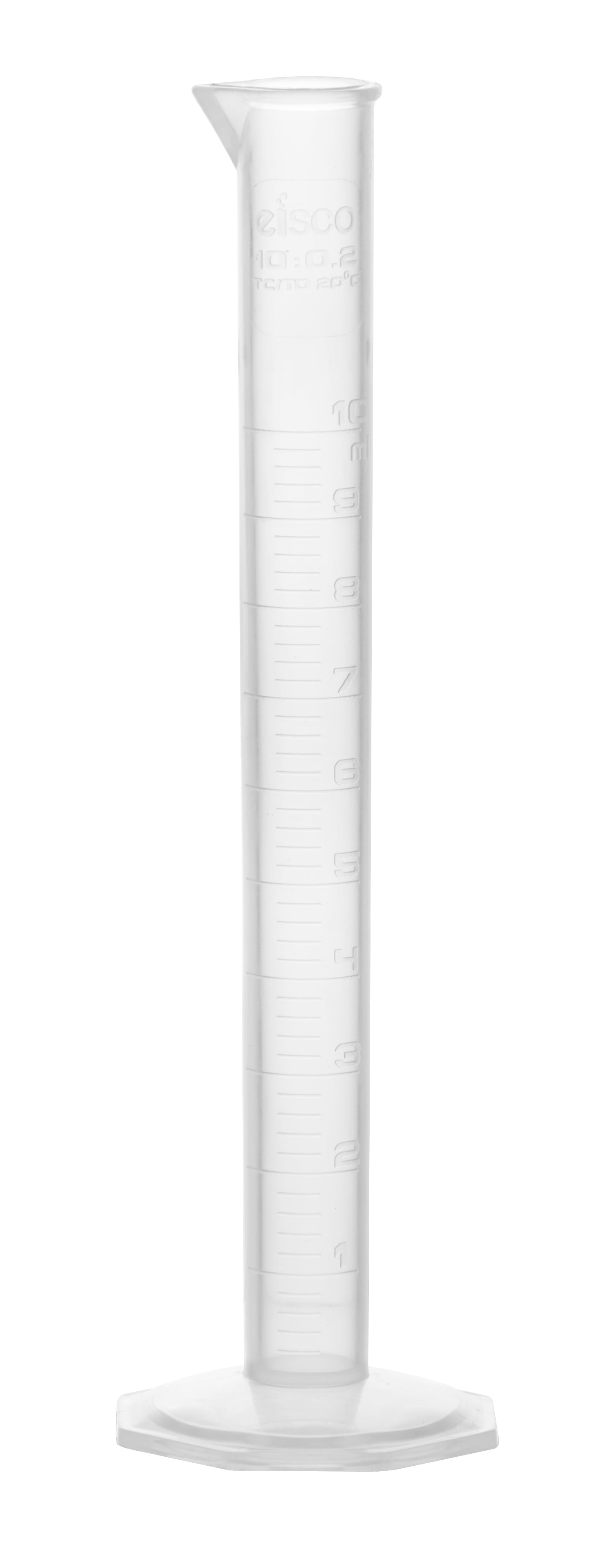 Measuring Cylinder, 10ml - Class B Tolerance - Octagonal Base ...