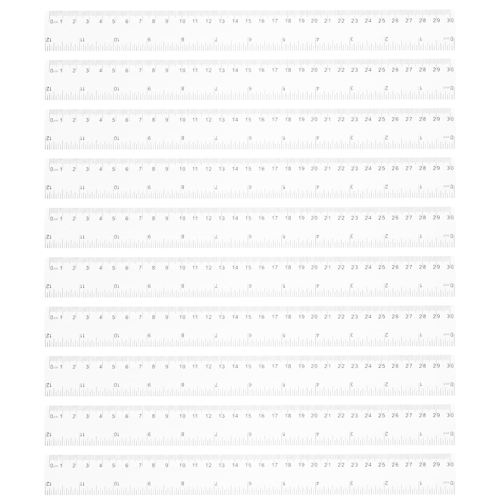 Measuring Kit, 10Pcs Drawing Ruler Tool Scale Drawing Accessories Ruler ...