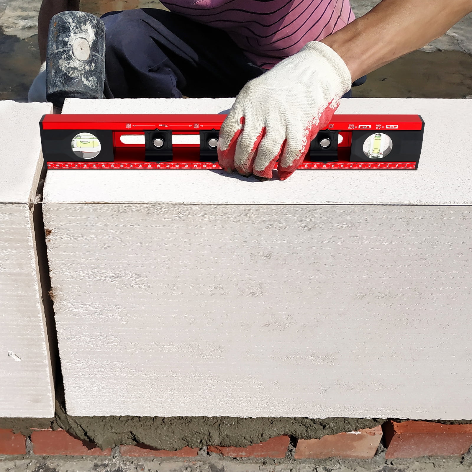 Measuring Leveling Tool With Double Sided Scales Aluminum Alloy ...