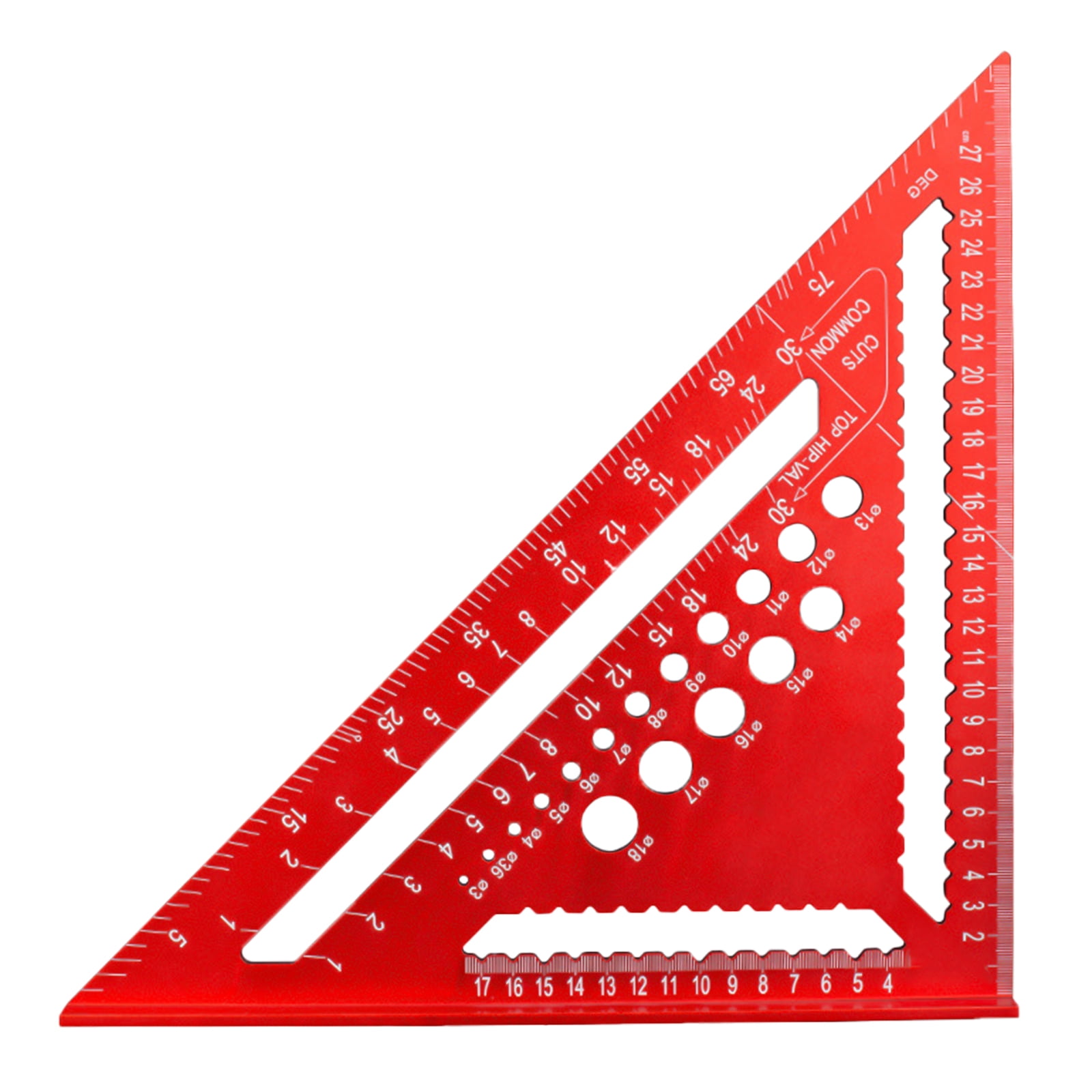 Measuring Ruler 45/90 Degree Aluminum Woodworking Square Protractors ...
